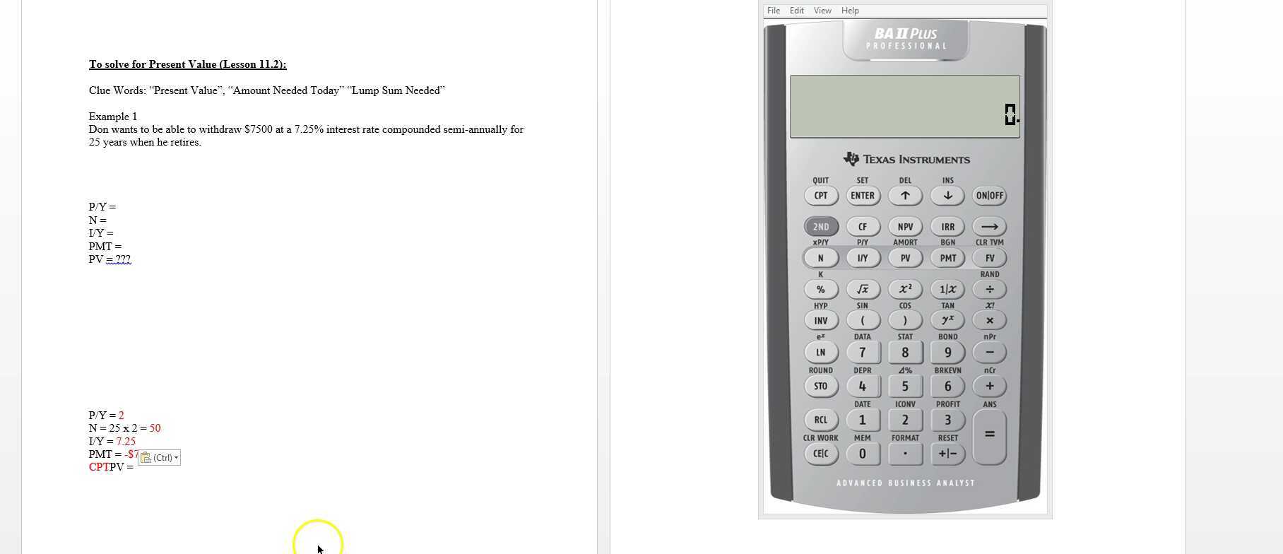 MATT 109: Lesson 11.2 Lecture Video