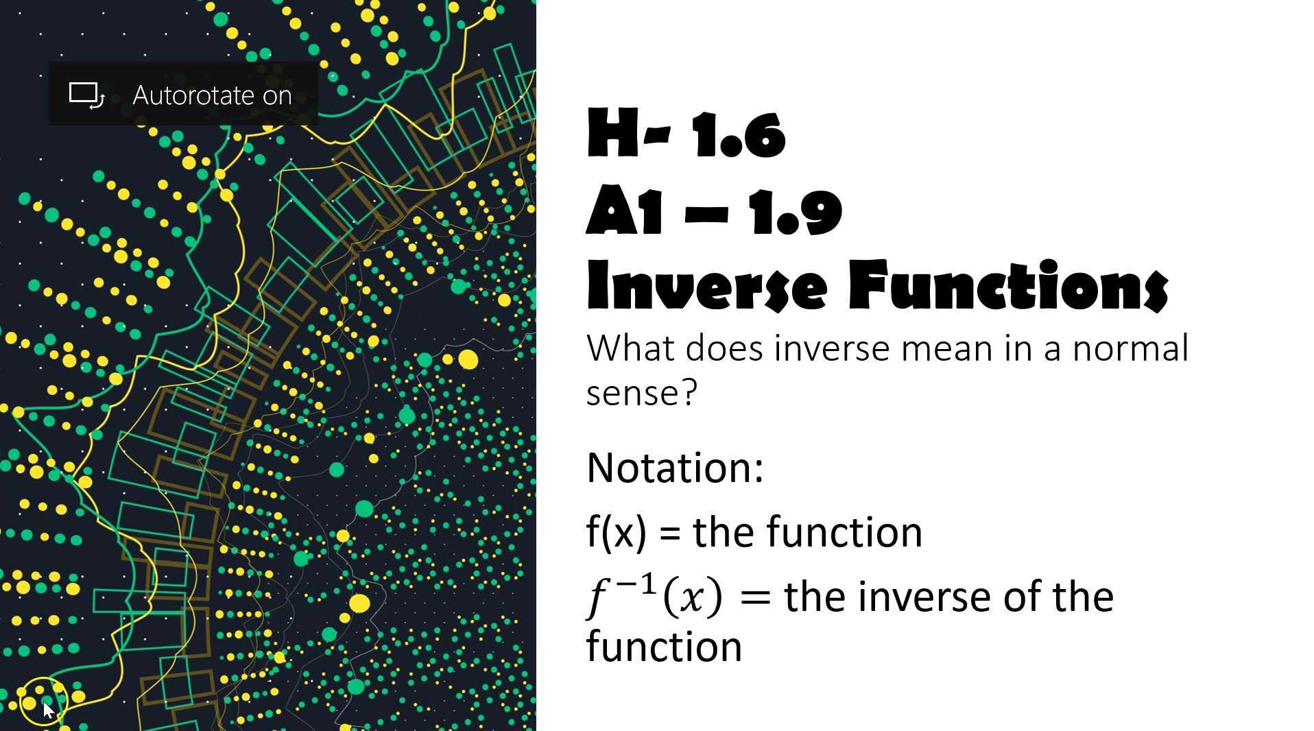 1 6 1 9 Inverse Functions