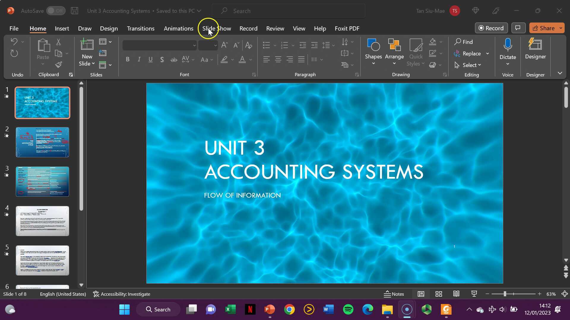 FA Unit 3 - 12 Jan 2023