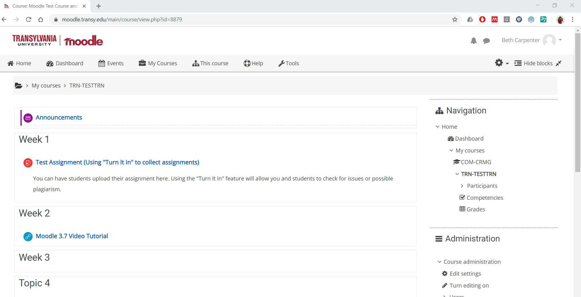 Adding an Assignment to Moodle
