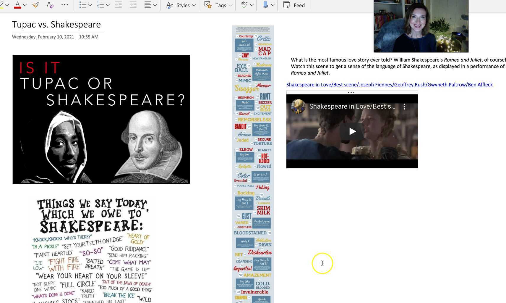 Tupac vs Shakespeare