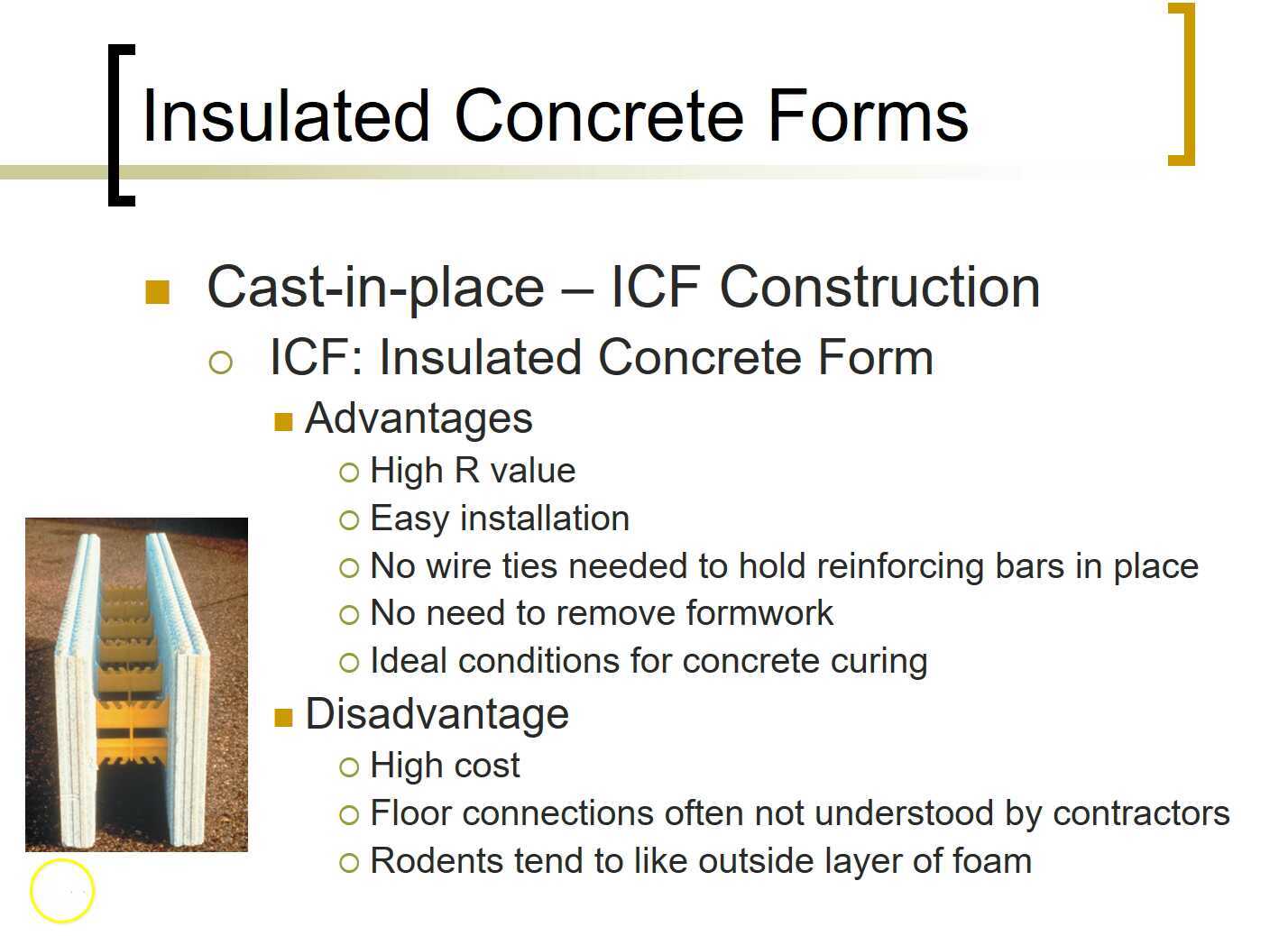 Video 6 - Insulated Concrete Forms