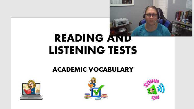 Listening Reading Academic Vocabulary Video