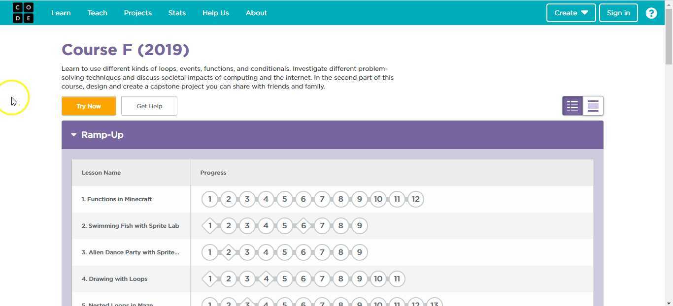 Grade 5- Lesson 5: Nested Loops in Maze