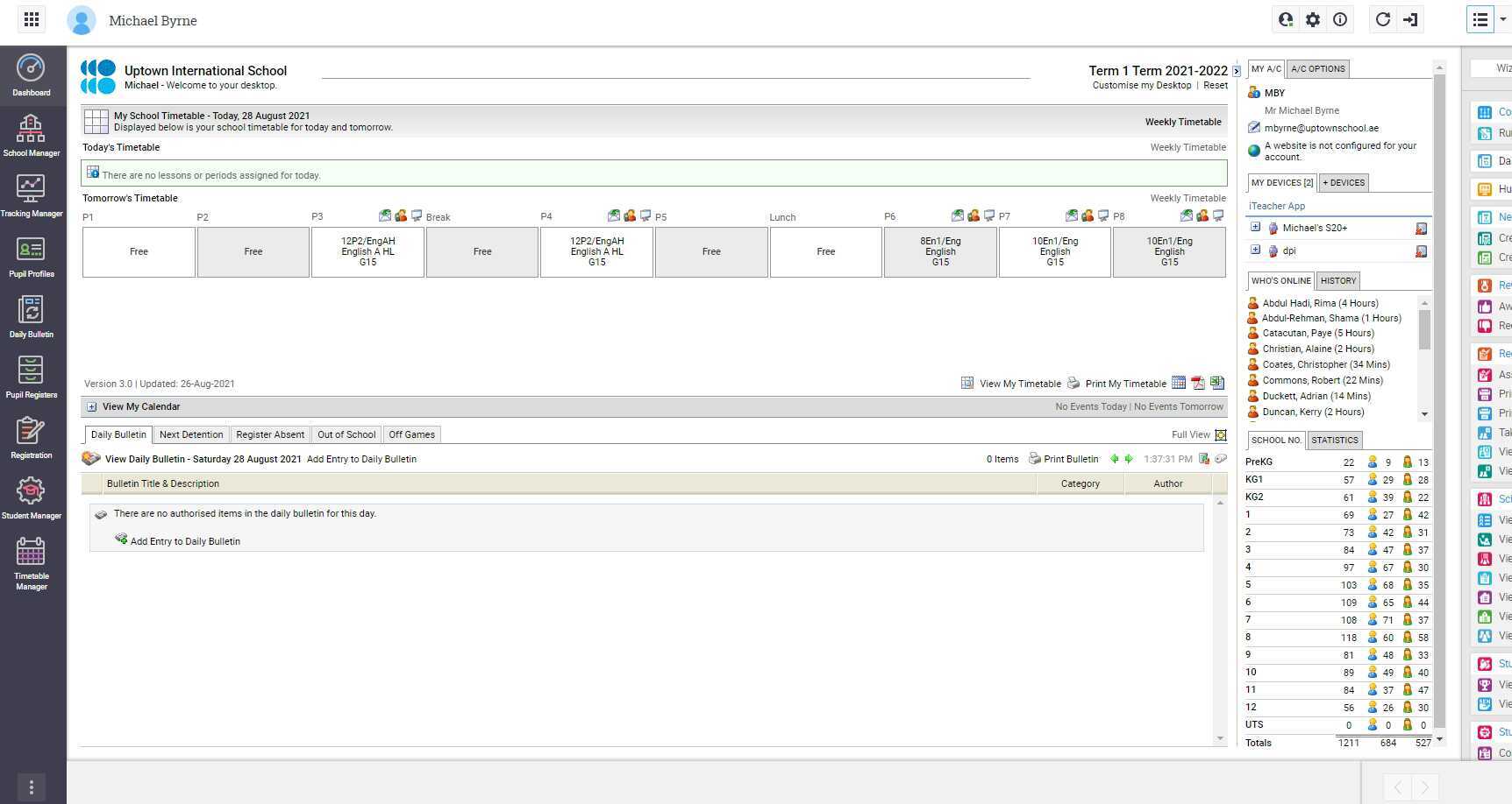 iSams and class lists