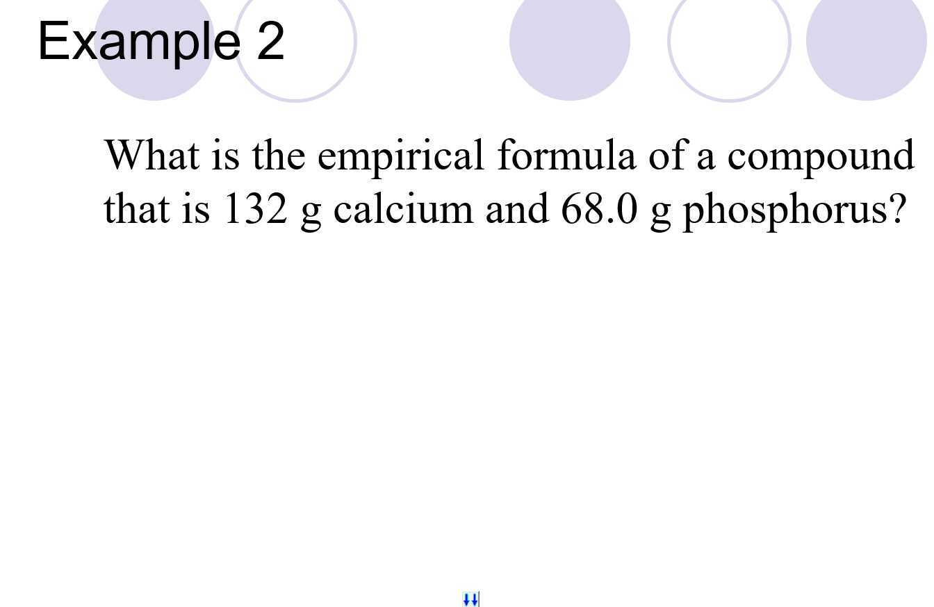 Empirical Formula Example 2- Needing a Multiplier