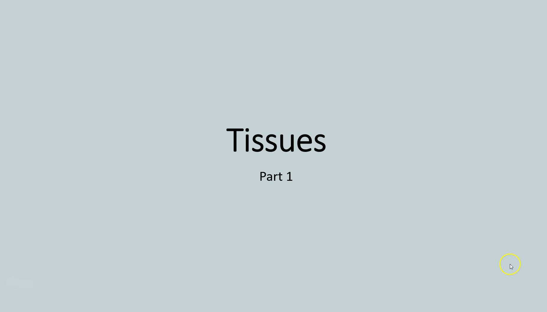 Epithelial Tissue Part 1(Lecture and Lab)