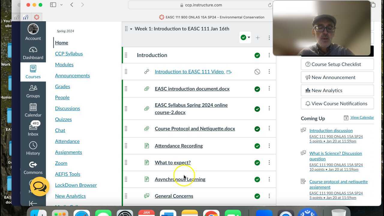 Week 1 assignments EASC111