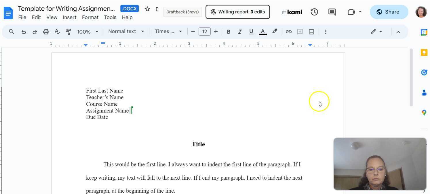 Formatting Your Written Assignments