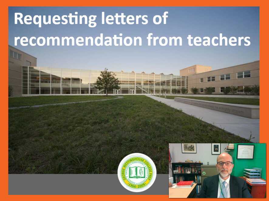 Requesting Letters of Recommendation