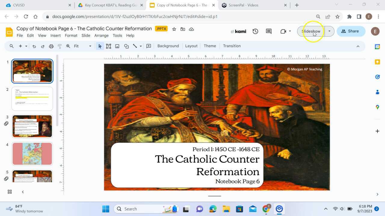 AP Euro 2.5 - Catholic Reformation