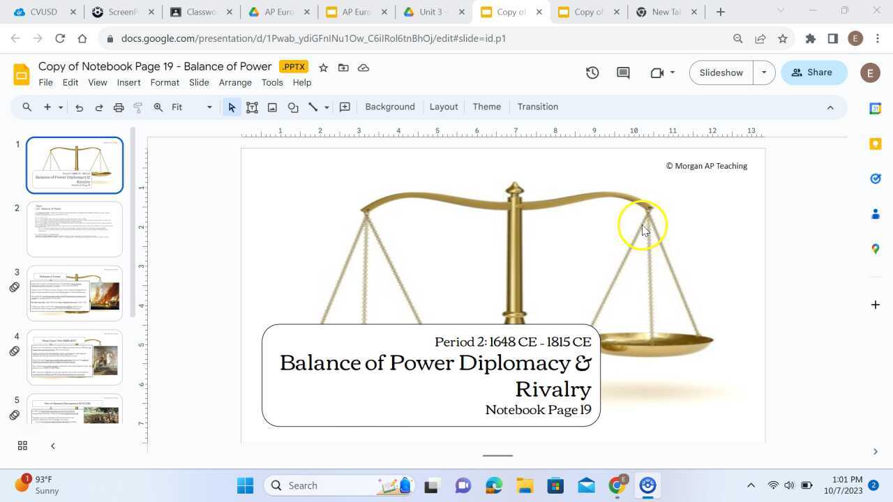 AP Euro 3.6 Balance of Power