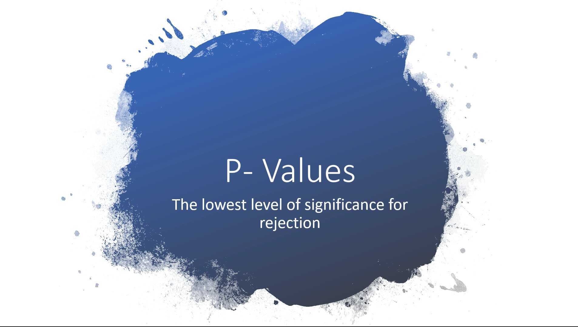 P Value Introduction