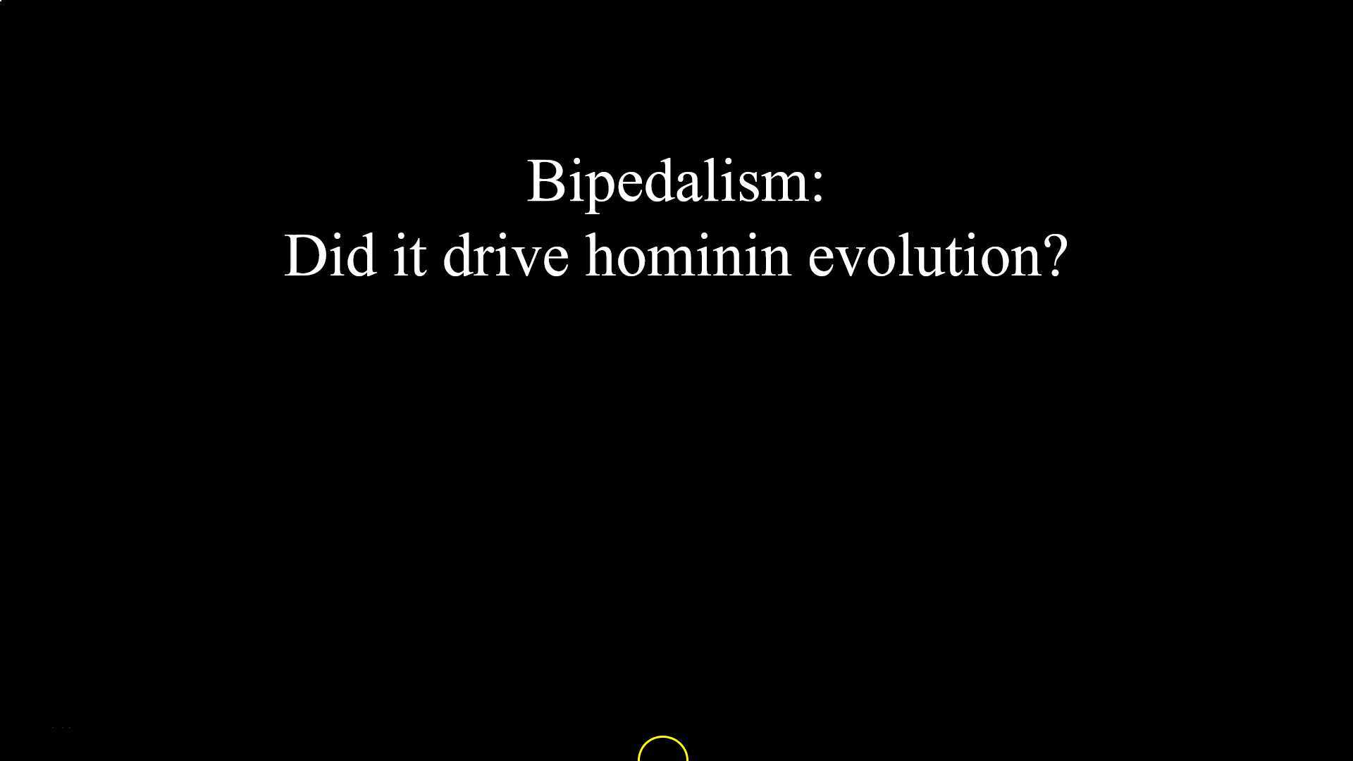 Bipedalism--Initial Introduction