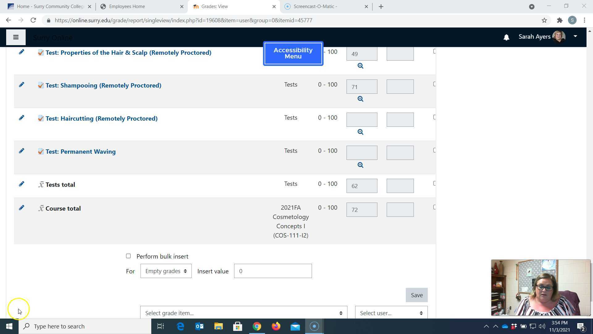 Brooklyn Mosley Progress Report FA21