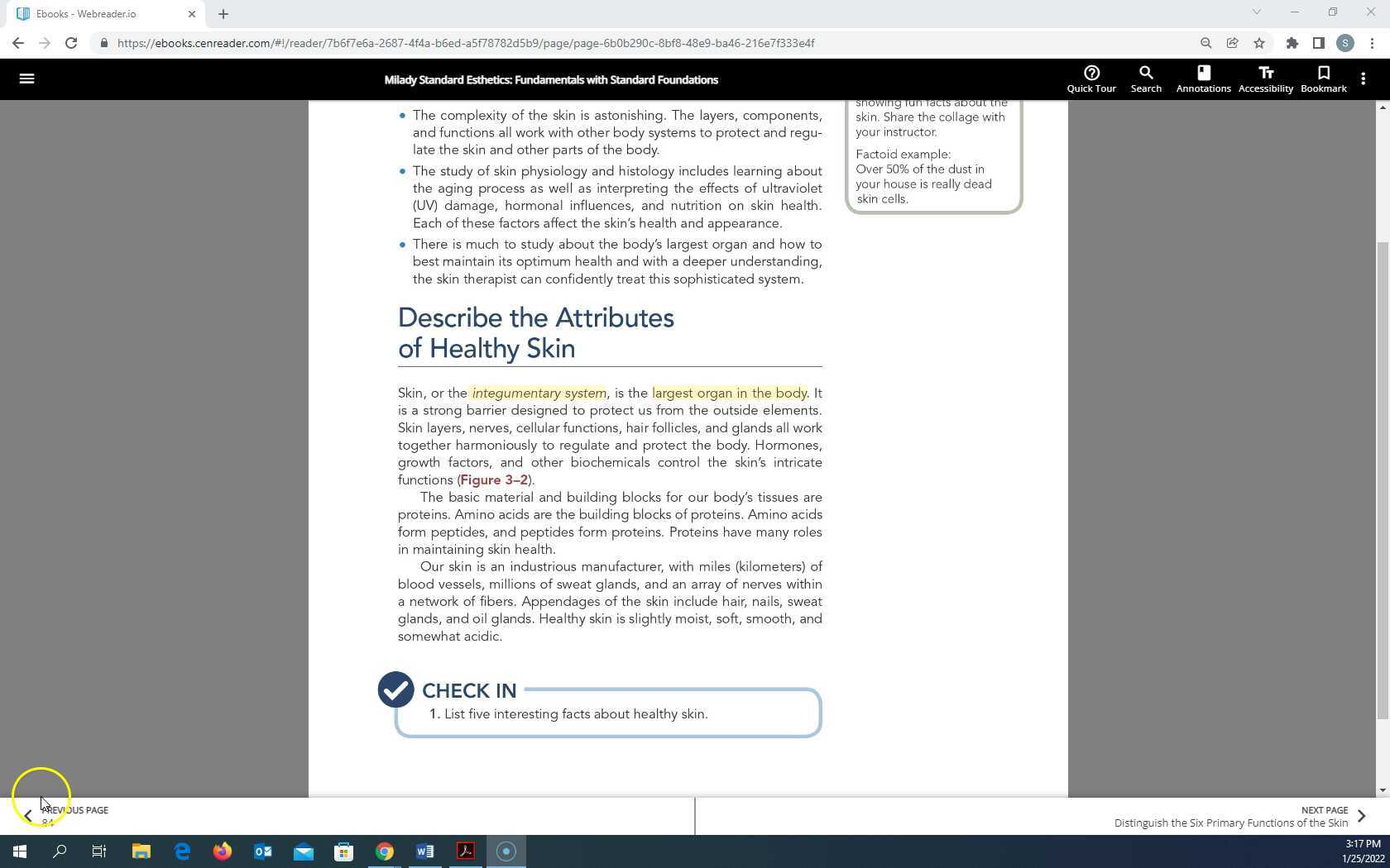 Cos 119: Structure of Skin