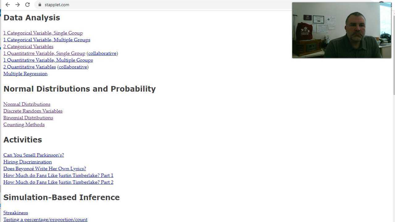 Stapplet 3 - One Quantitative Variable