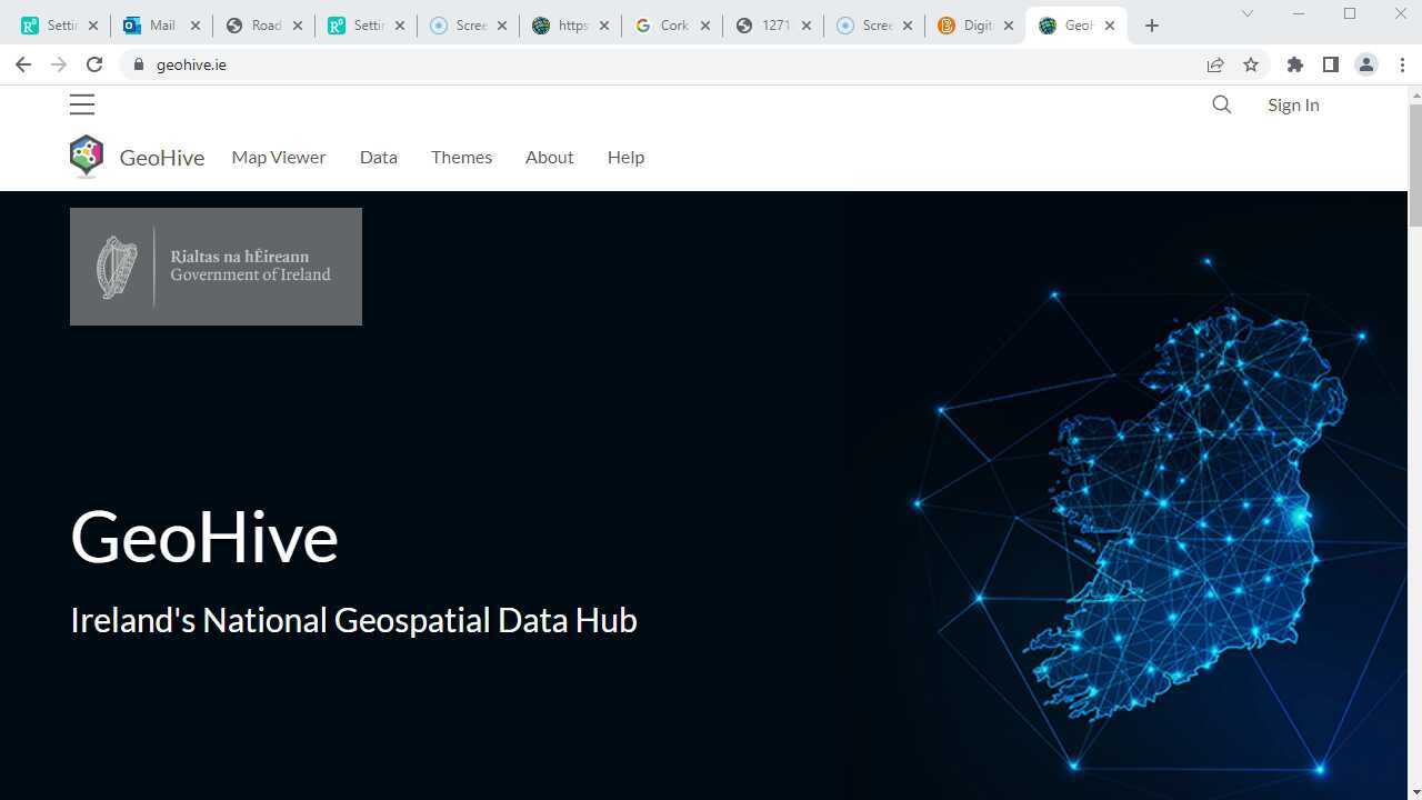 Downloading data from Geohive