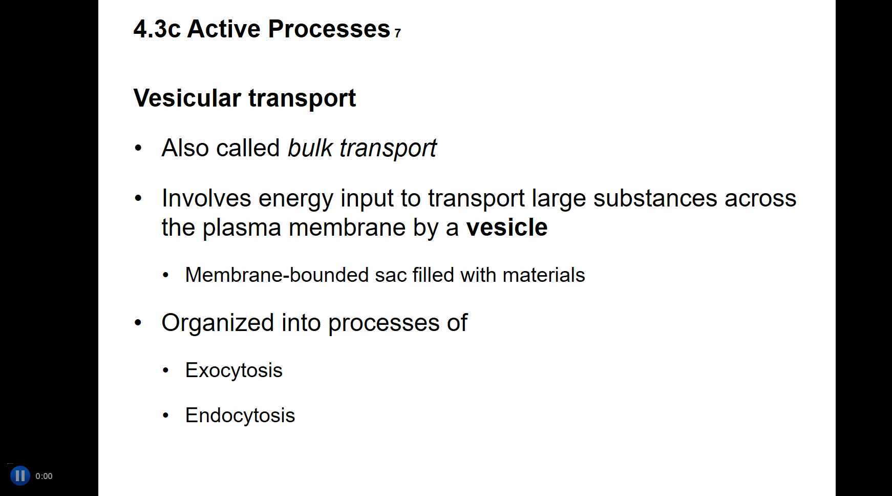 Vesicular Transport