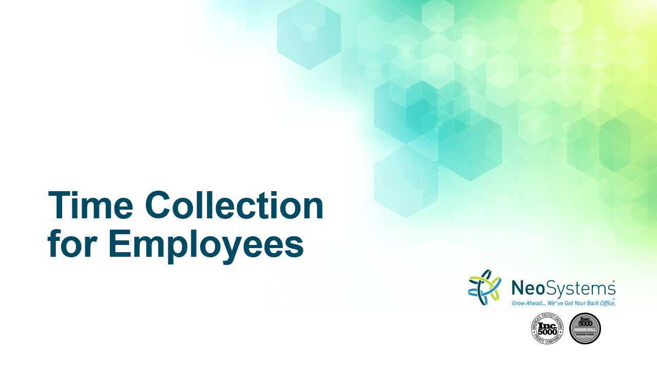 Time Collection for Employees
