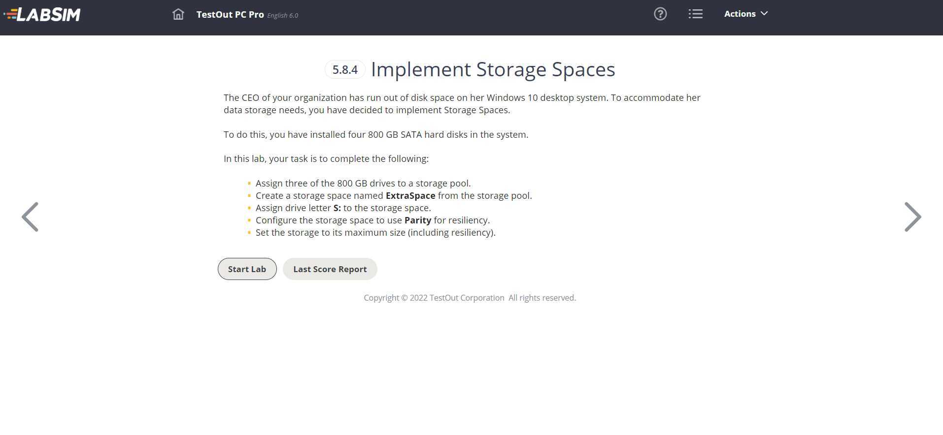 PC Pro Lab 05.08.04 Implement Storage Spaces