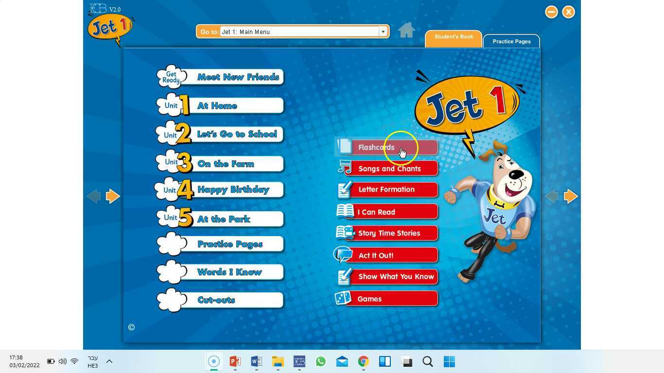 Jet 1- Get Ready Unit- Flashcards