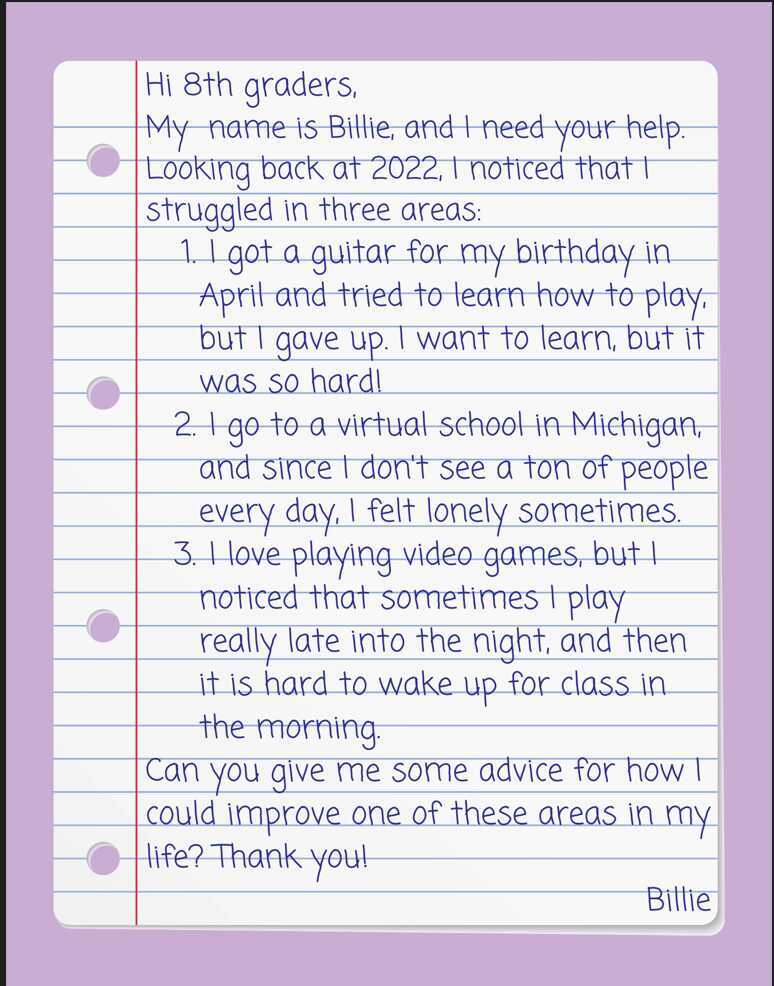 Letter From Billie
