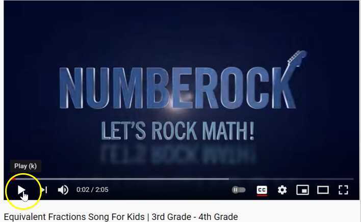Equivalent Fraction Song