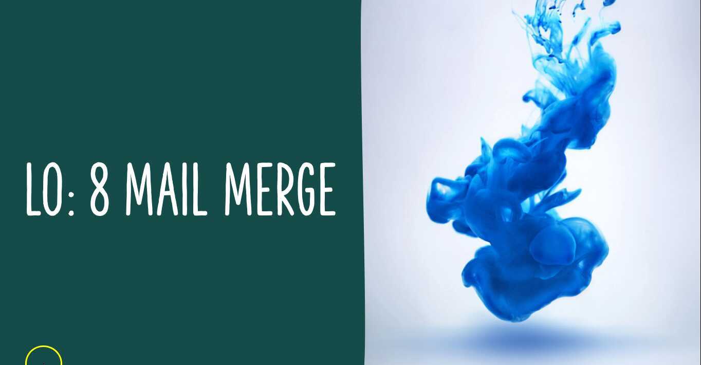 Mail Merge LO8.