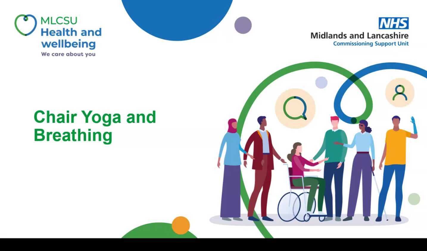 Chair yoga and breathing