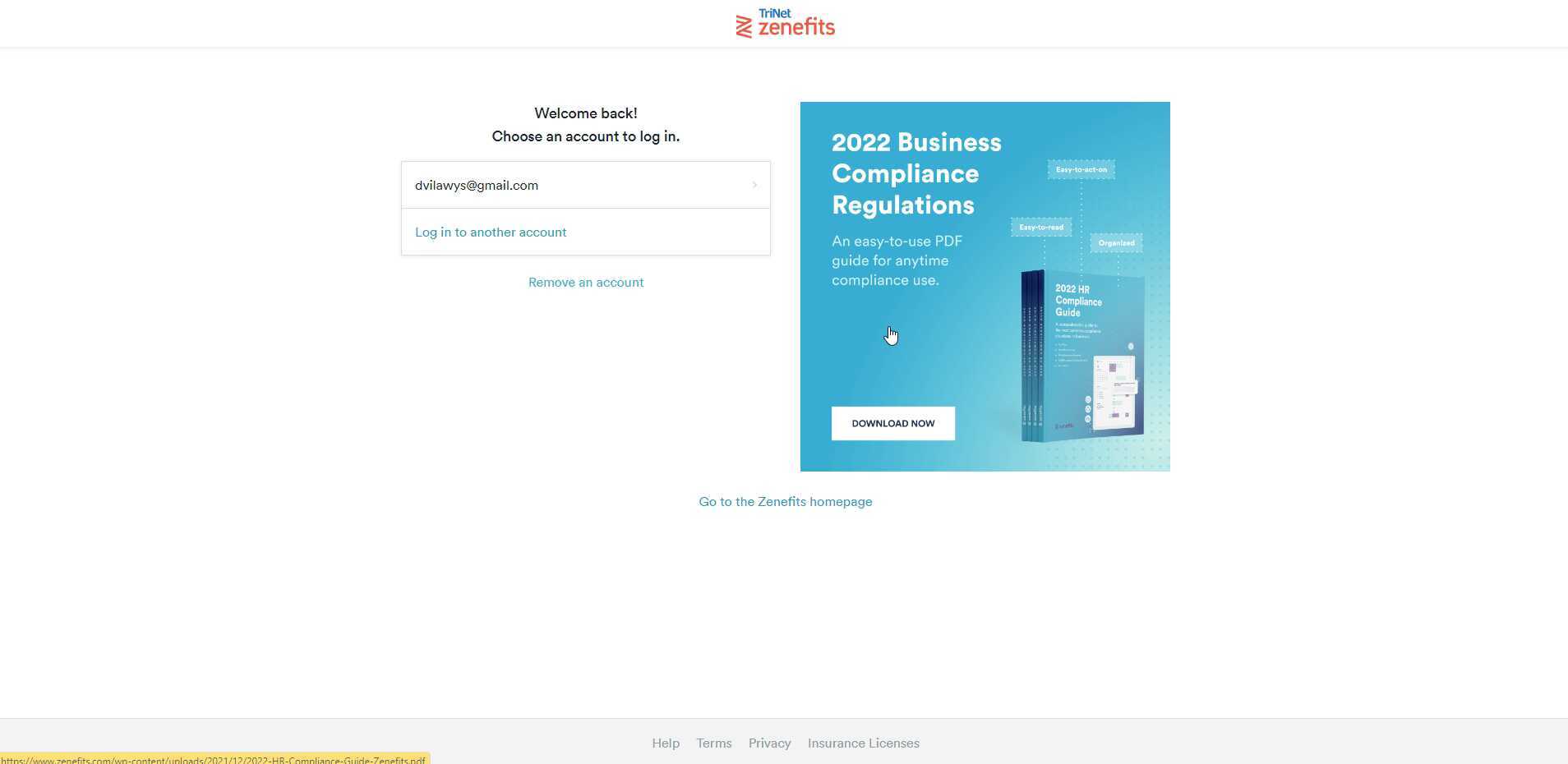 Zenefits- Clock-in