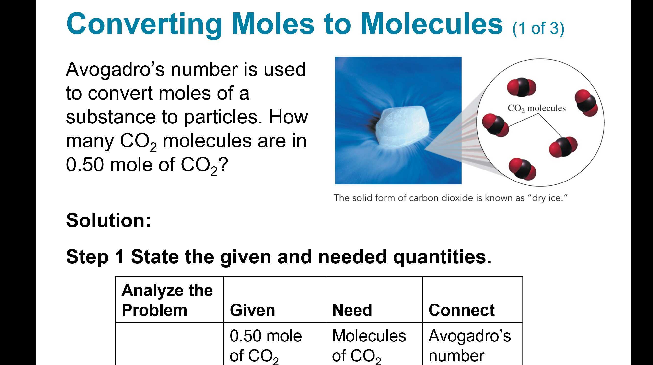 Chapter 7 video 2- converting mole to molecules