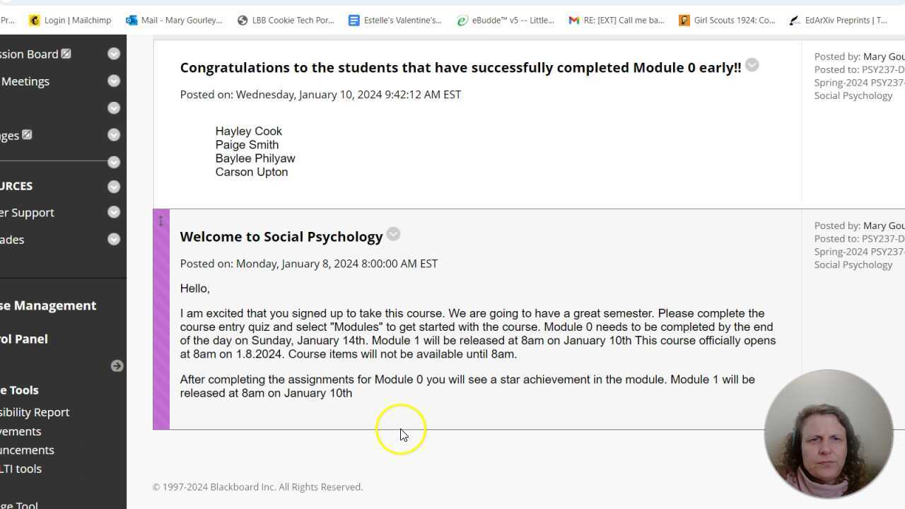 PSY 237 Getting Started Module 0