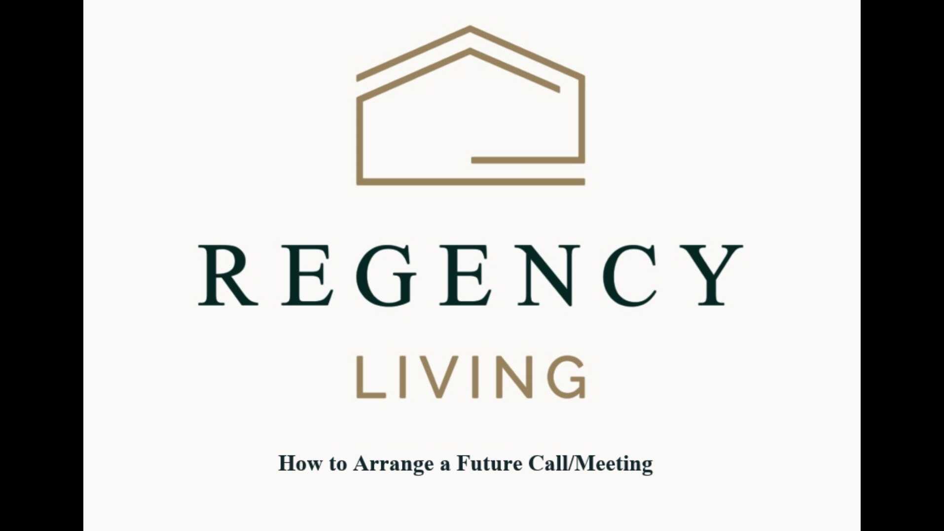 How to Arrange a Future Call/Meeting | Regency Living