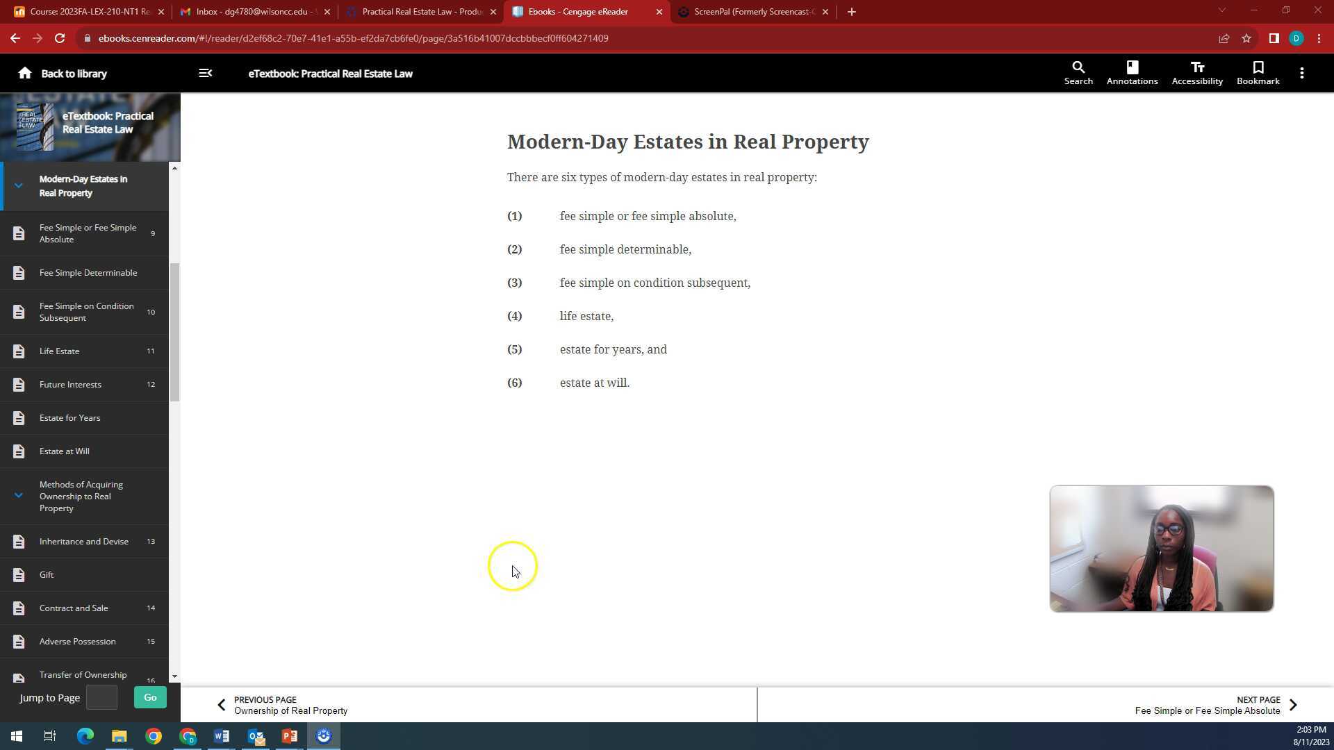 LEX 210- Modern Day Estates