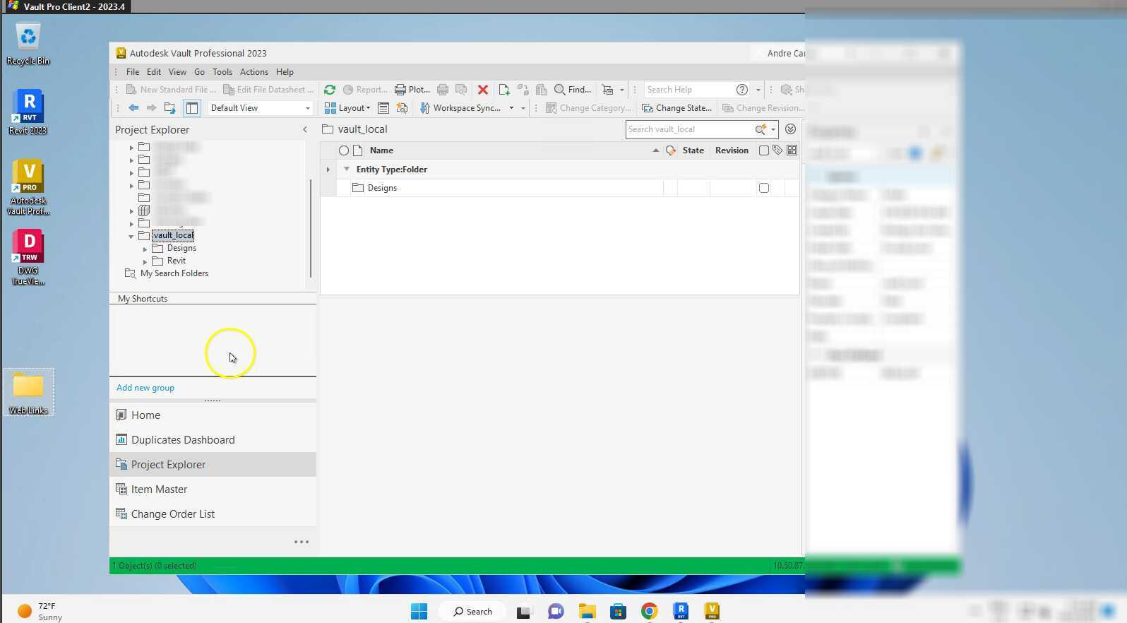 Drag and Drop Web links folder into Vault