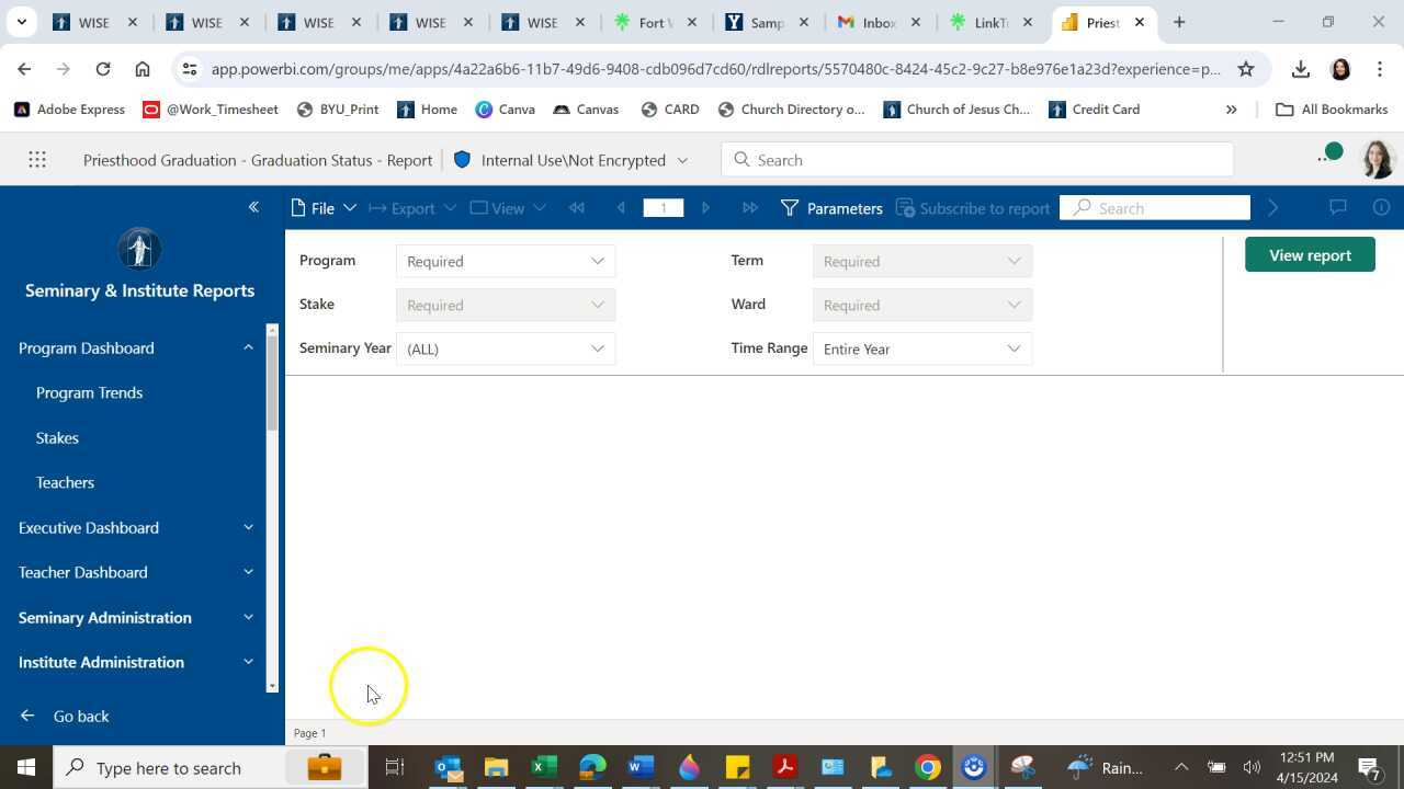 Projected Graduation Reports