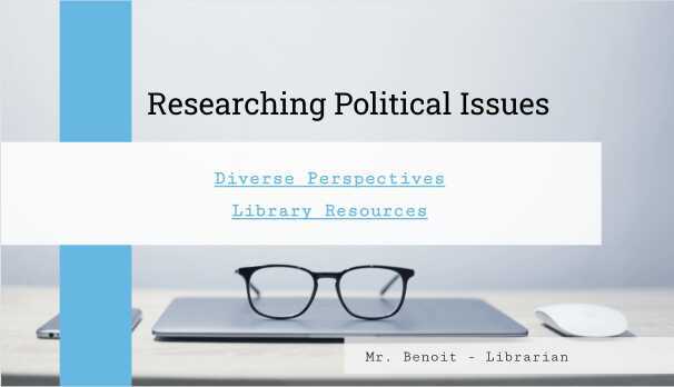 Researching Political Issues