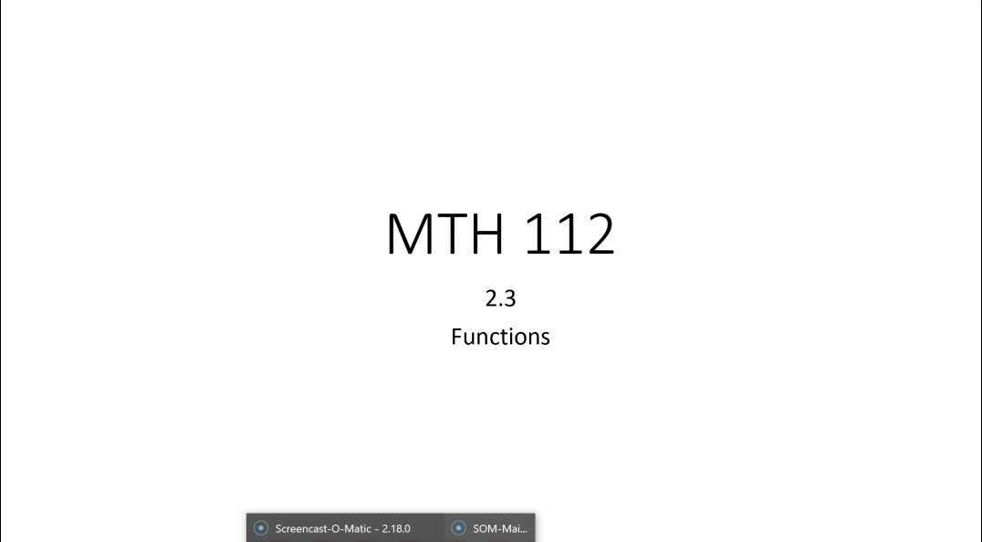 MTH 112 2.3