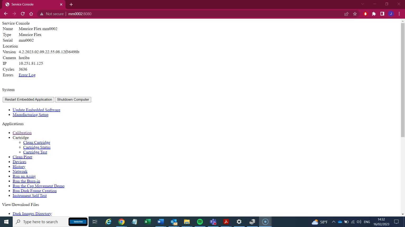 Maurice Flex Tray calibration - narrated audio on movie pro - JP