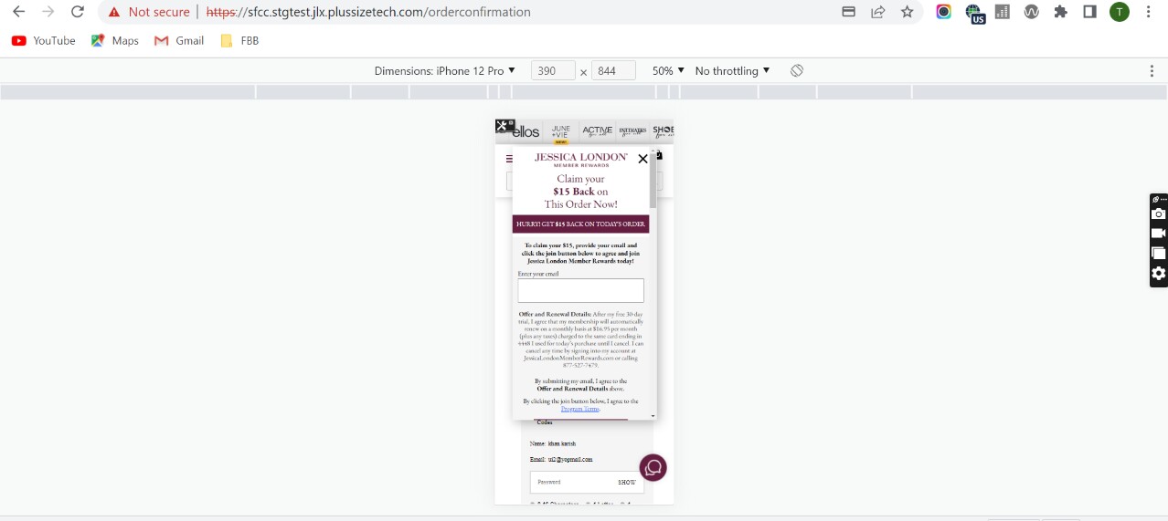 Snip - (2936-SFRA, feature sfra-phase2, STGPIG2, 1 11 2023, 9 04 58 AM) Checkout Confirmation ...