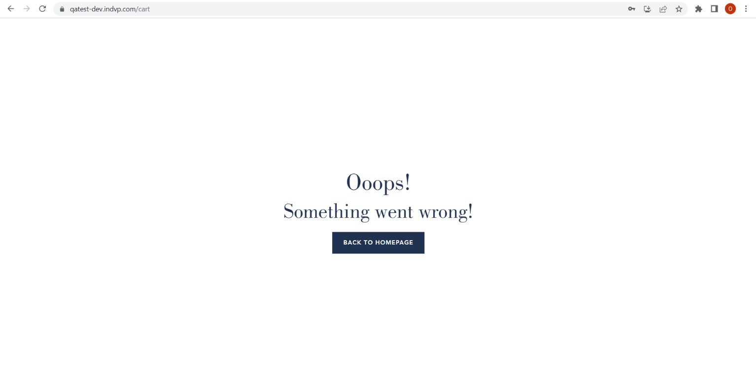 Snip - TEST PREFIX Cart TEST PREFIX - Google Chrome