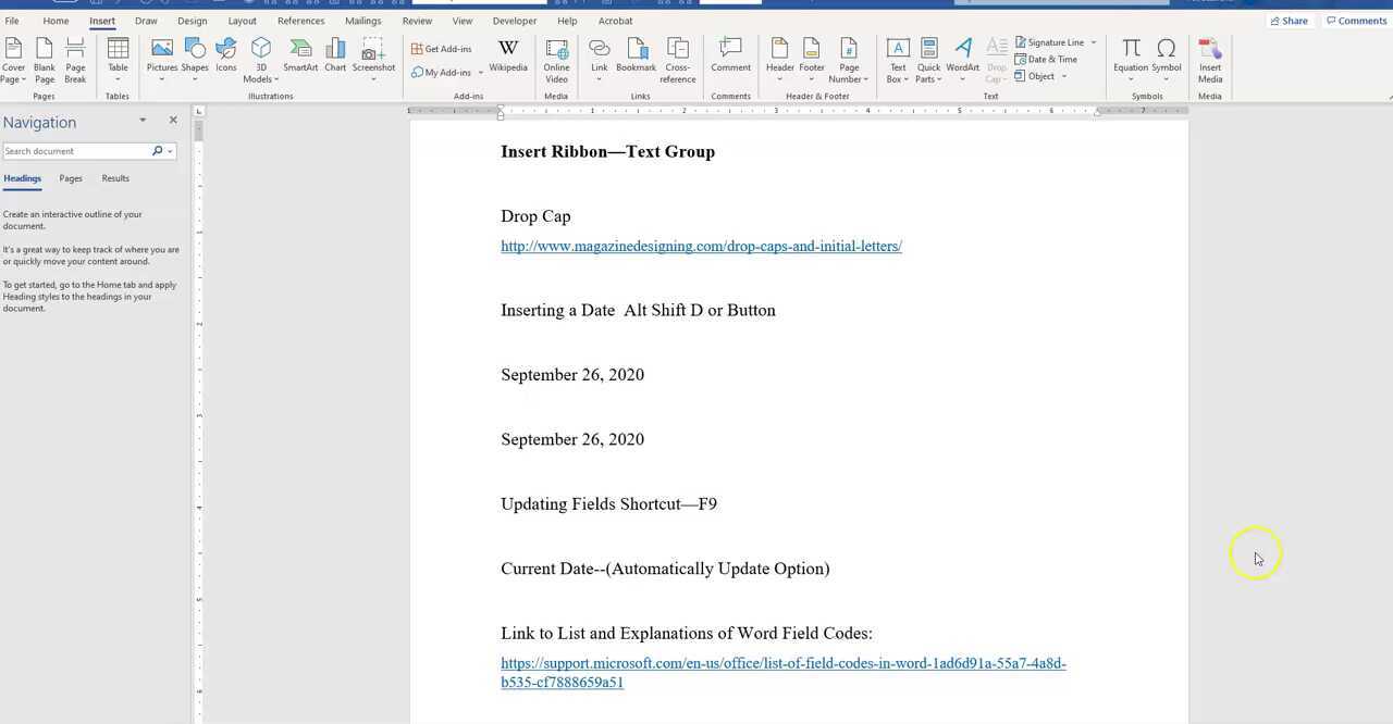 Captioned 2 Insert Ribbon--Text Group 1