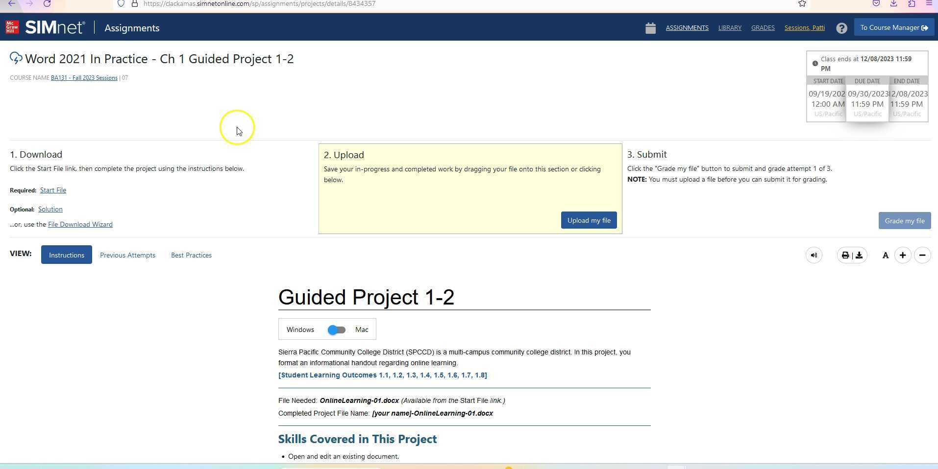BA-131 SIMnet Projects