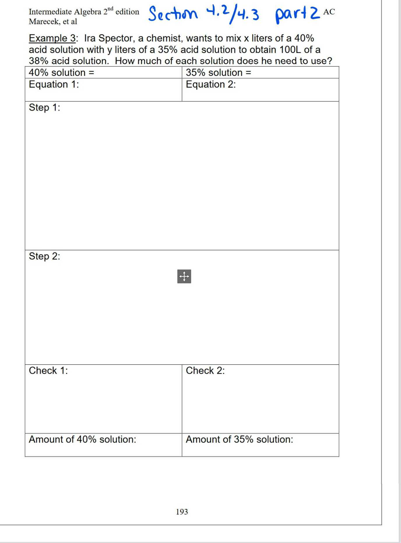 Section 4.2/4.3 (Application Problems) Part 2