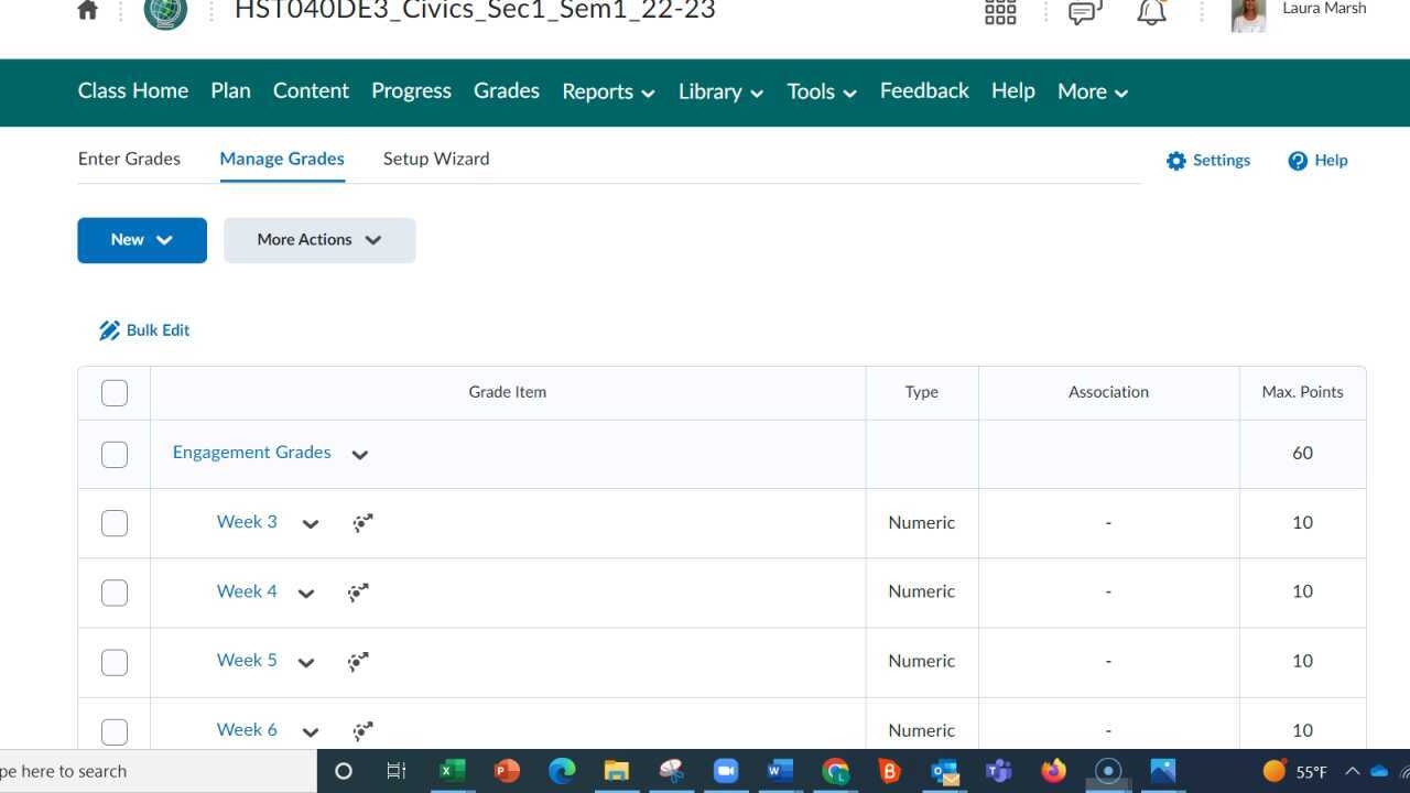 Engagement Grades and Missed Classes