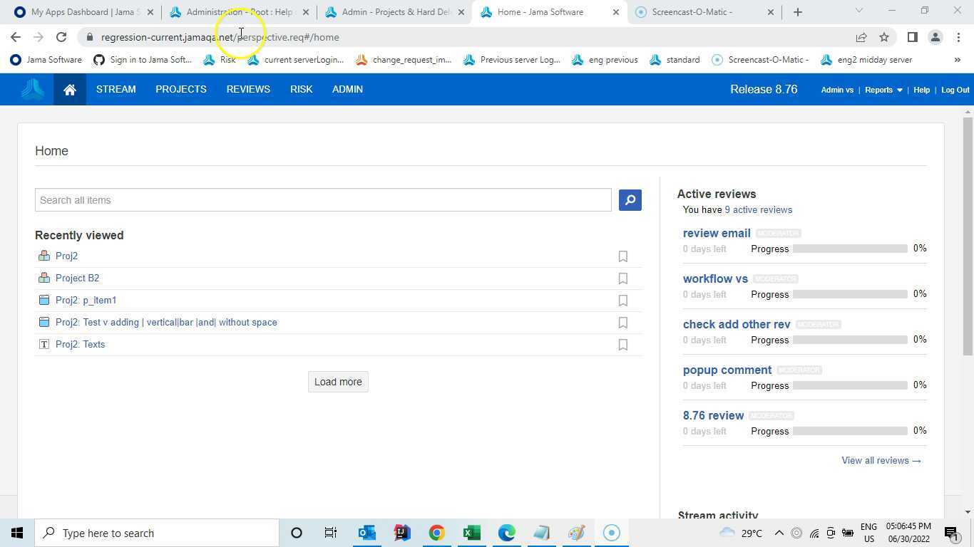 Jama Software Screencasts