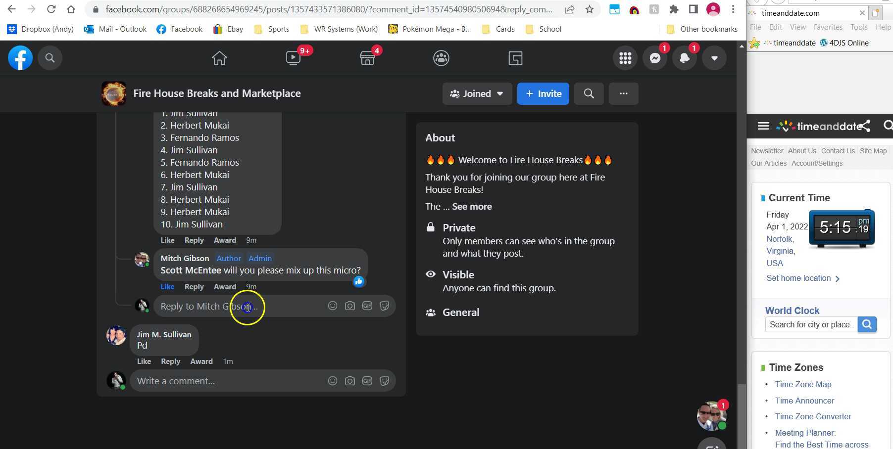 Micro 1 results - Mitch