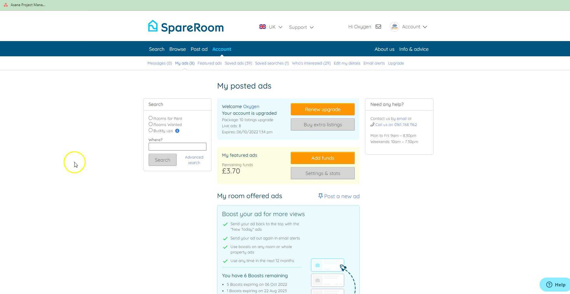 Spareroom Training Amber 10.09.2022
