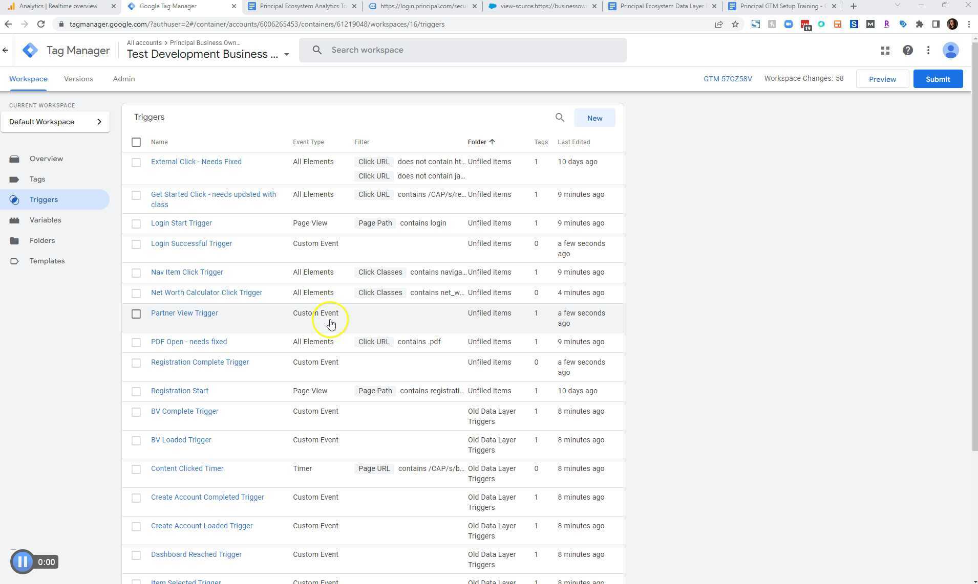 Principal Ecosystem GTM - Custom Event Trigger Setup